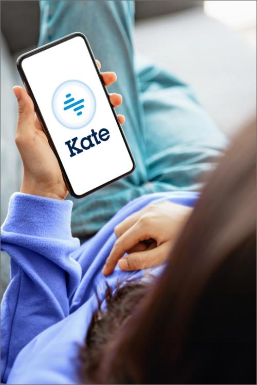 Save time and earn money with Kate and Kate Coin - KBC Brussels Bank & Insurance